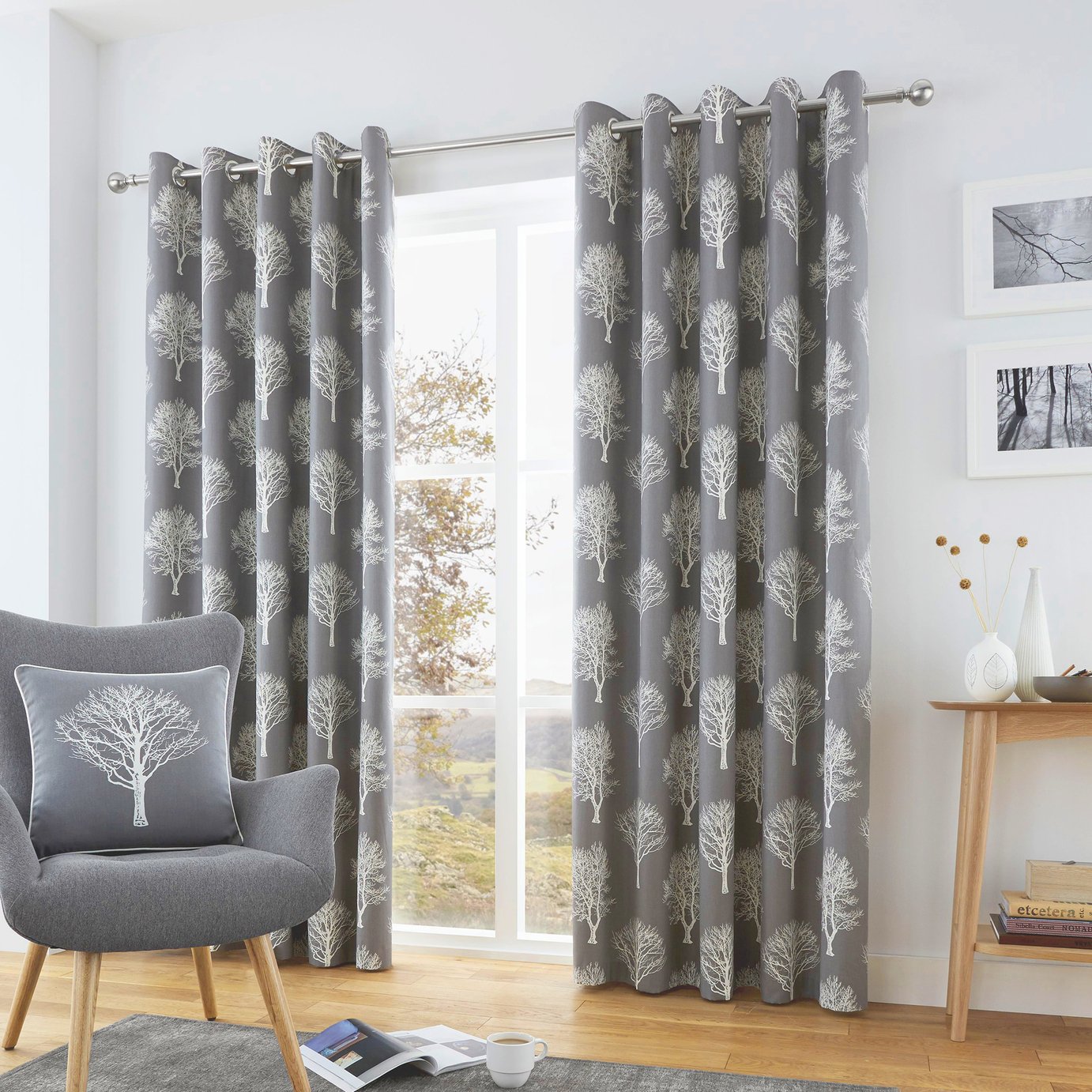 Fusion Woodland Trees Fully Lined Eyelet Curtains review | 9.4 / 10