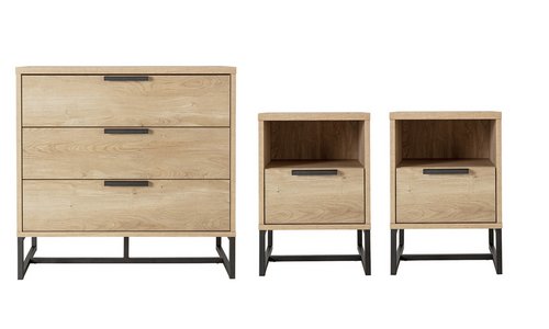 Argos Home Nomad Bedside and Drawer Set Light Oak Cameroon Ubuy