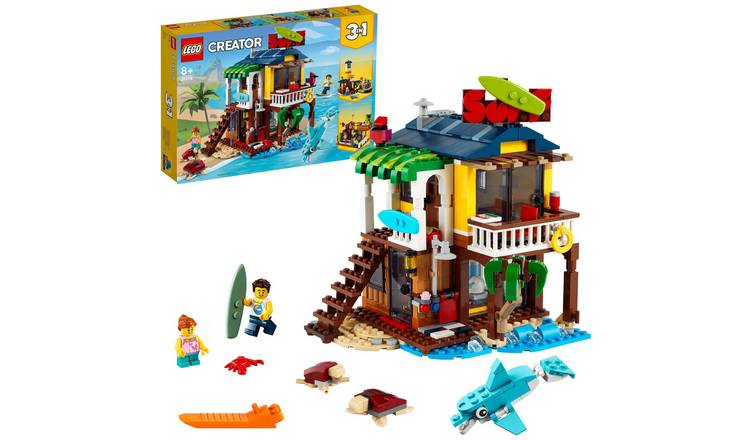 Buy LEGO Creator 3 in 1 Surfer Beach House Building Set 31118 | LEGO ...