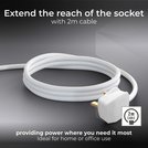 Buy Masterplug 6 Socket Extension Lead - 2m | Extension leads and cable ...
