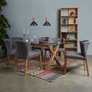 Buy Habitat Bloomsbury Geometric Wool Cut Pile Rug - 200x140cm | Rugs ...