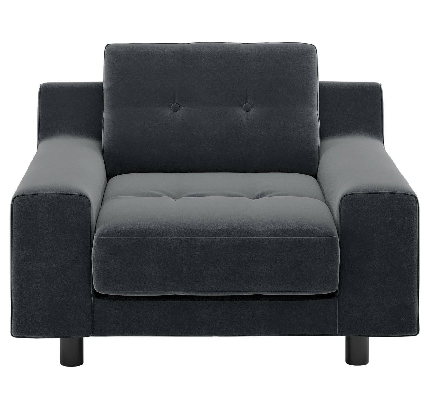 Habitat Hendricks Dark Grey Velvet Armchair review | 9.3 / 10