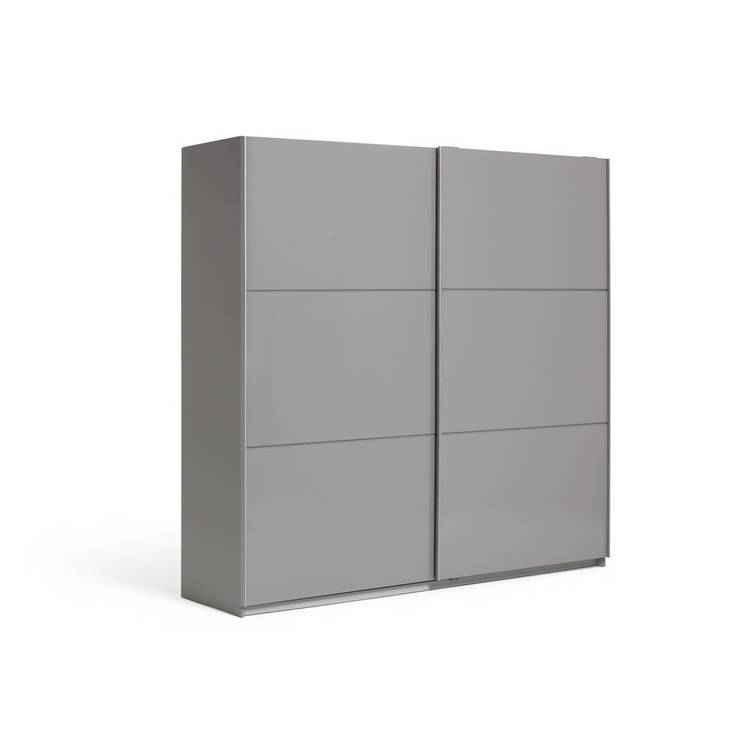 Buy Habitat Holsted Grey Gloss Extra Large Sliding Wardrobe Wardrobes Habitat