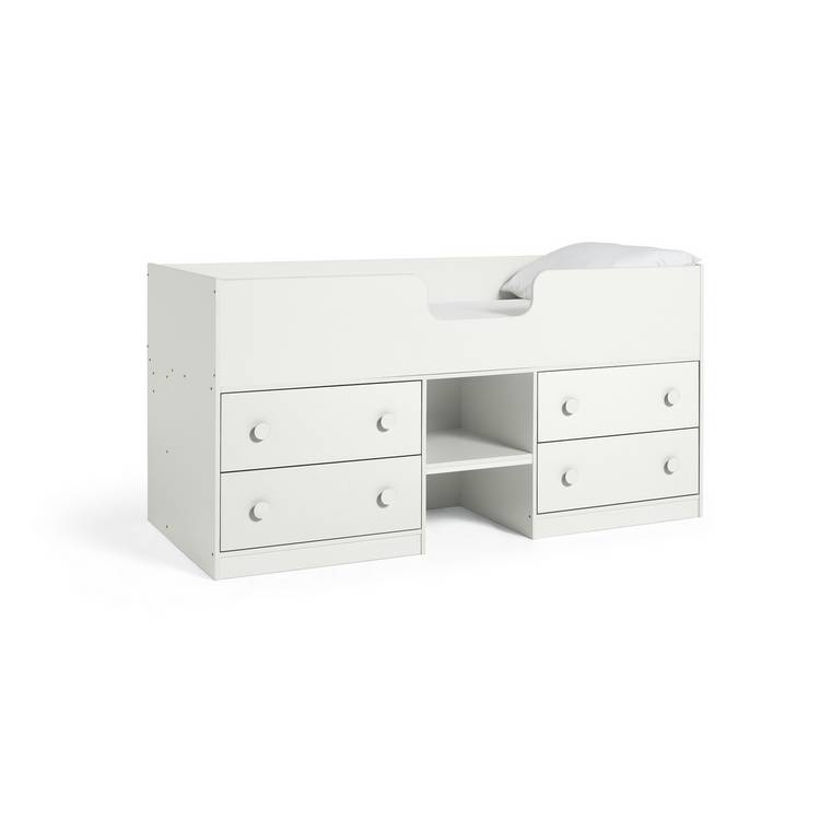 Buy Habitat Jackson Storage Shorty Midsleeper Mattress White Kids beds Habitat