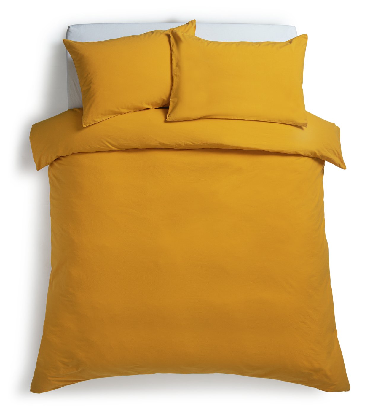 Habitat Stonewashed Cotton Plain Mustard Bedding Set review | 9.5 / 10