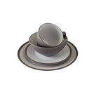 Buy Argos Home 16 Piece Ribbed Stoneware Dinner Set - Grey | Dinnerware ...