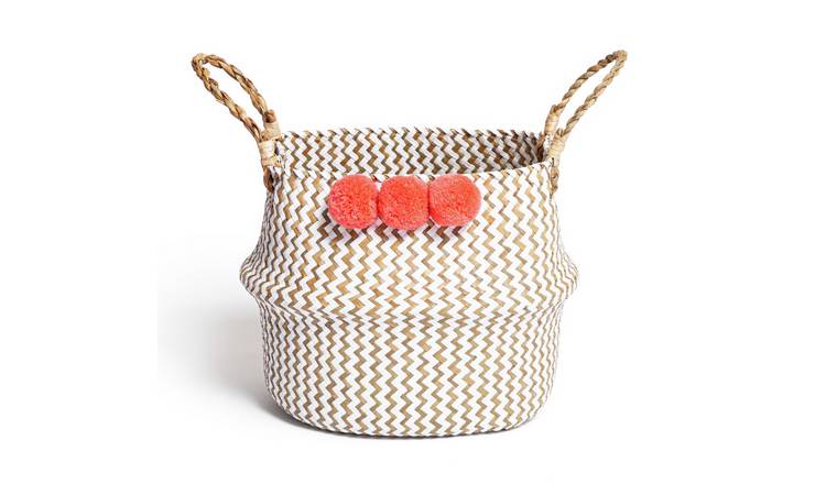 Buy Habitat Novelty Pom Pom Basket | Storage baskets | Argos