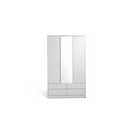 Buy Argos Home Malibu 3 Door 4 Drawer Mirror Wardrobe - White ...