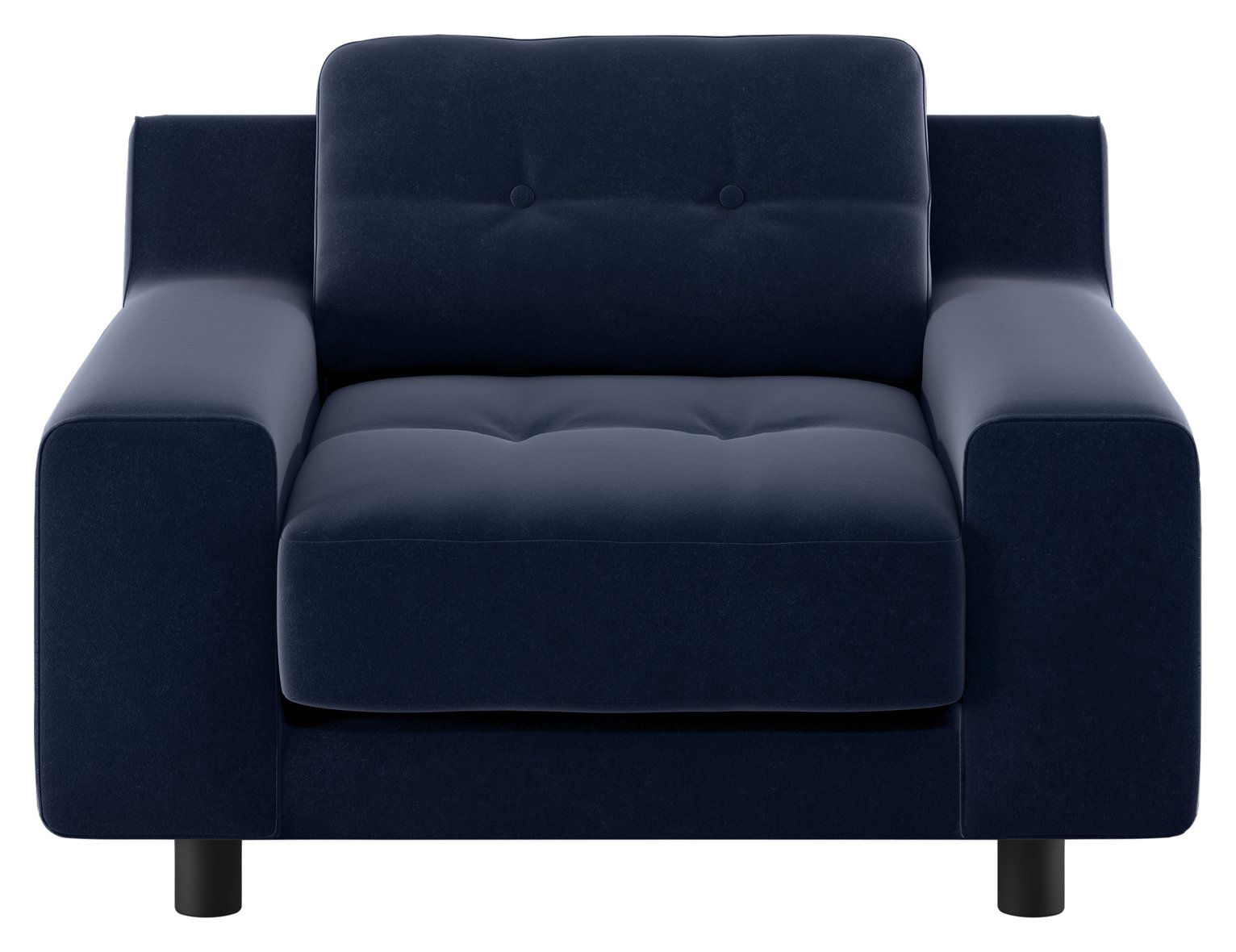Habitat Hendricks Navy Velvet Armchair review | 8.8 / 10