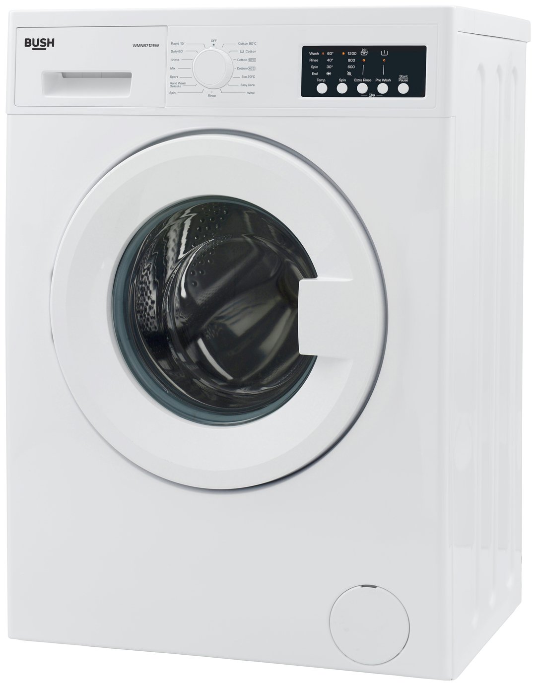 Bush WMSAE712EW 7KG 1200 Spin Washing Machine review | 9.0 / 10