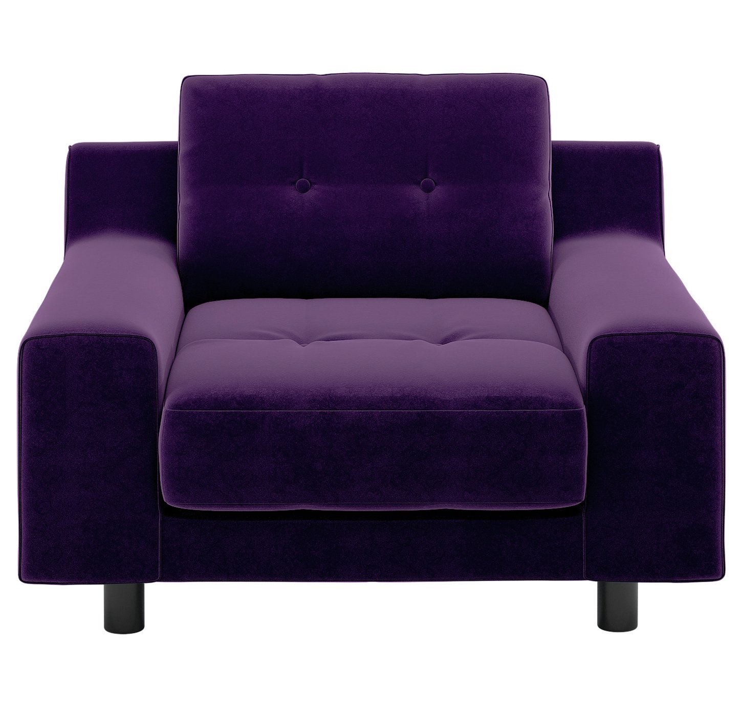 Habitat Hendricks Purple Velvet Armchair review | 9.2 / 10