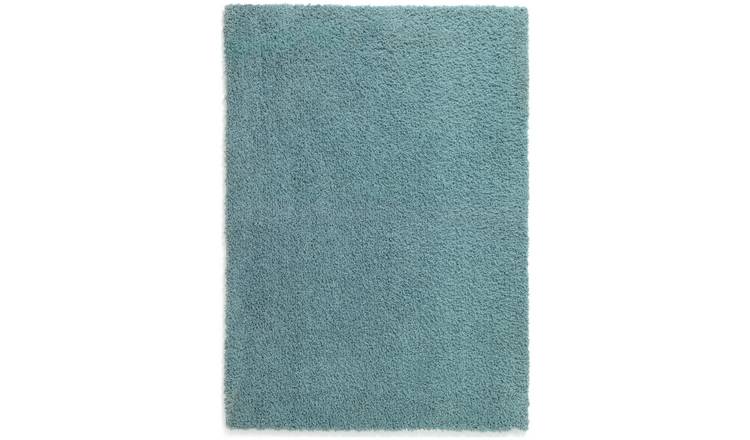 Buy Habitat Recycled Cosy Plain Shaggy Rug - 120x170cm - Blue | Rugs ...