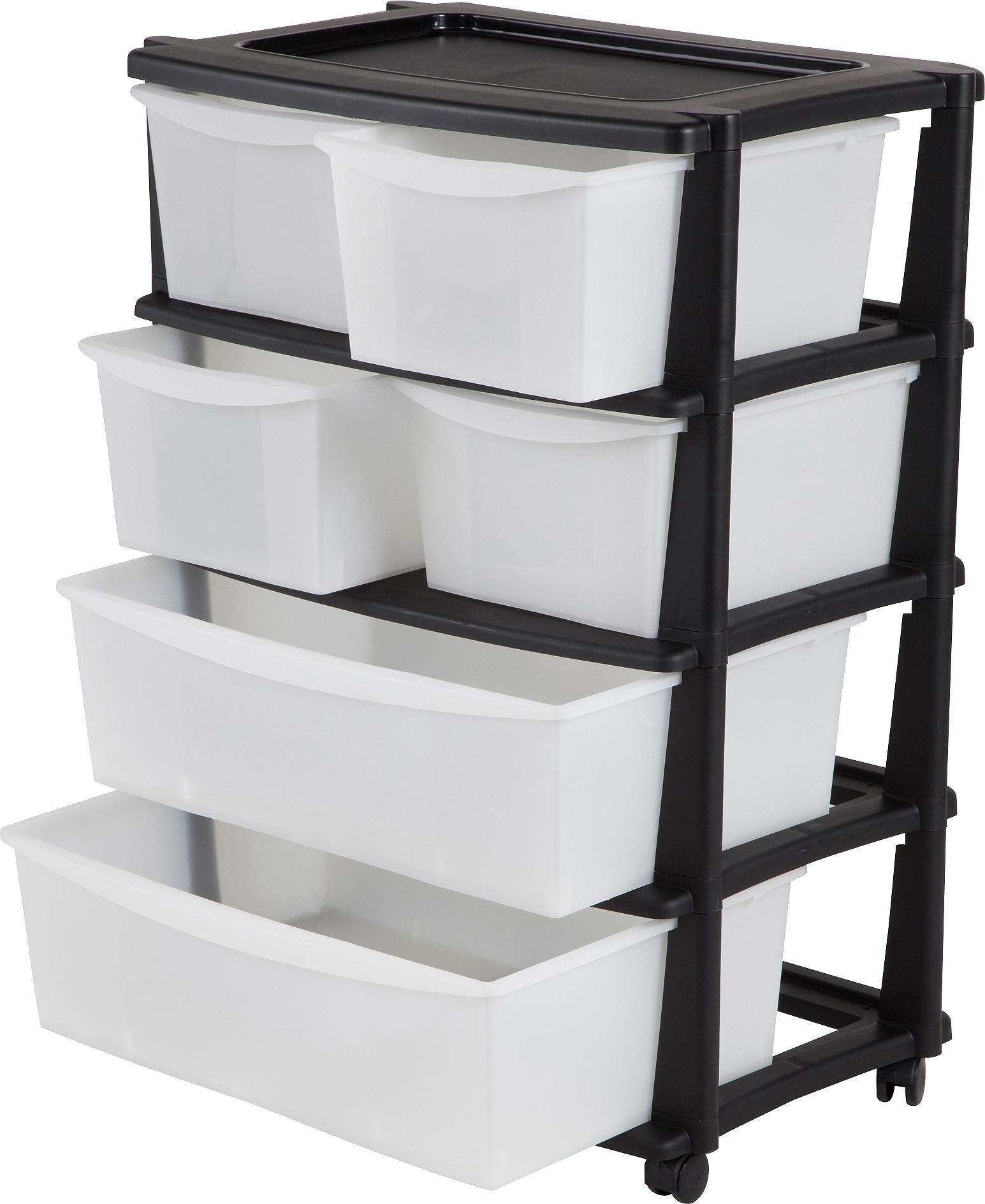 Argos Home 6 Drawer Black Plastic Wide Tower Storage Unit Reviews