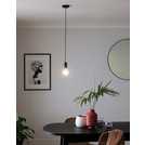 Buy Argos Home Pendel Electric Light Fitting Black 1.2M | Ceiling ...