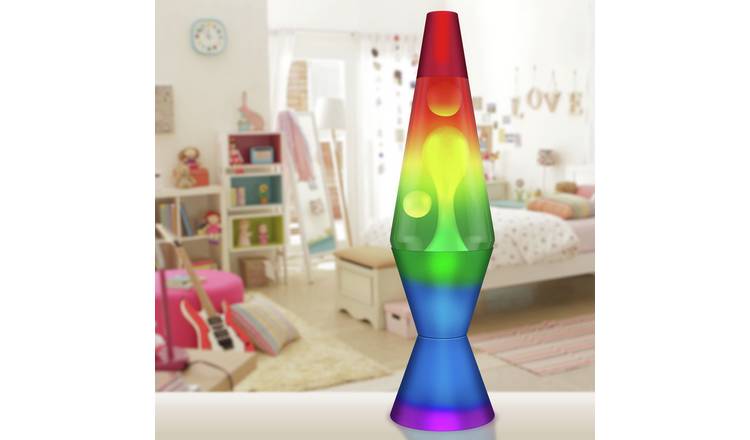 Buy Lava 14.5in Rainbow Lava Lamp | Novelty lights | Argos