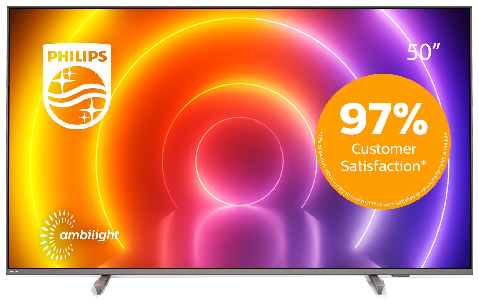 Philips 50 Inch 50PUS8106 Smart 4K UHD HDR LED Ambilight TV review | 8. ...