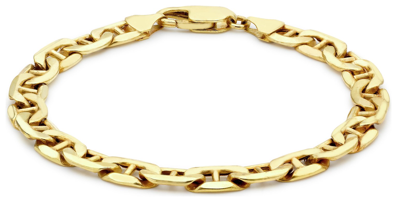 9ct Yellow Gold Italian Rambo 8 Inch Chain Link Bracelet review | 8.8 / 10