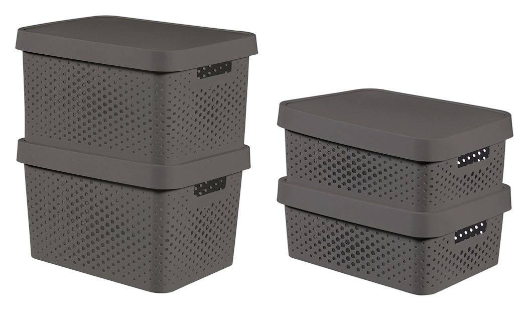 Curver Infinity Dots Set of 4 17 and 11 Litre Boxes review | 8.9 / 10