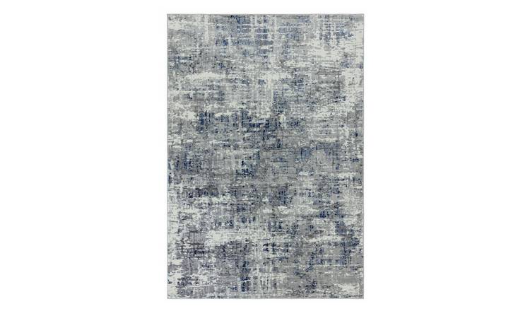 Buy Asiatic Orion Shiny Rectangle Rug - 120x170cm - Blue & Grey | Rugs ...