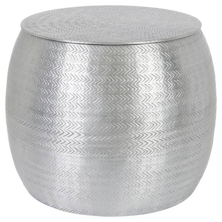 Round side table silver store