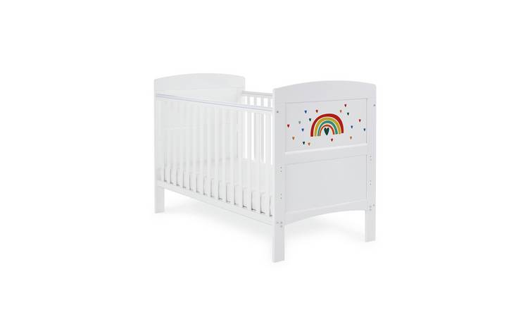 Buy Obaby Grace Inspire Rainbow Cot Bed White Cots And Cot Beds Argos ...