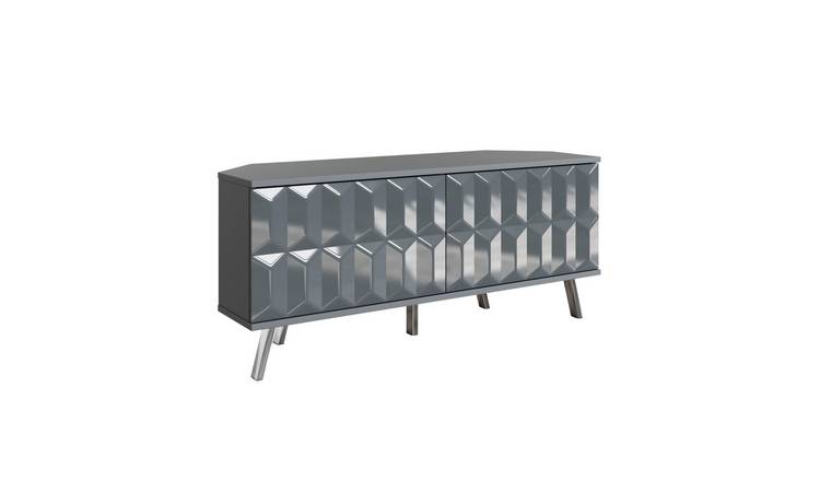 Buy Frank Olsen Elevate 2 Door Corner TV Unit - Grey | TV units and ...