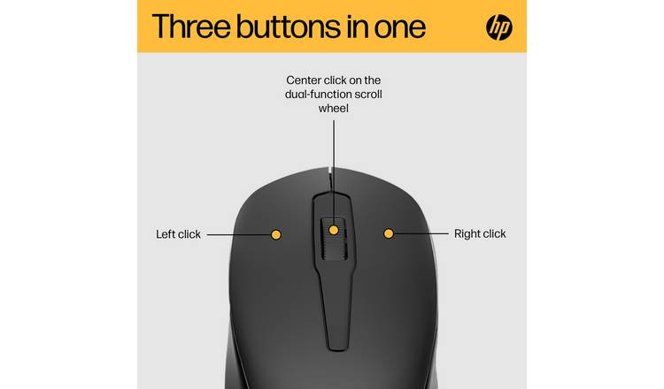 Buy HP 150 Wireless Mouse - Black | Laptop and PC mice | Argos