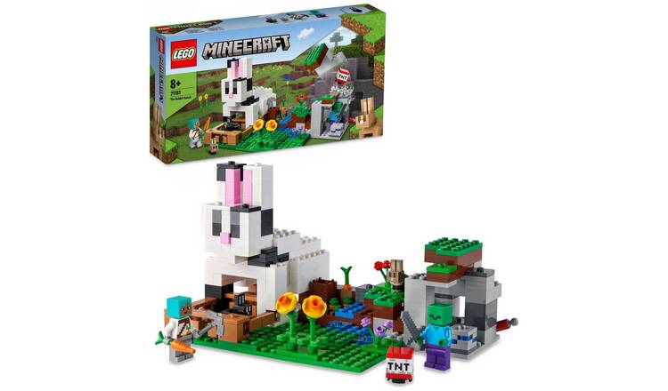 Buy LEGO Minecraft The Rabbit Ranch House with Animals Set 21181 | LEGO ...