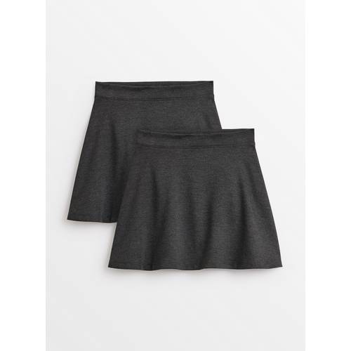 Buy Grey Jersey Skirts 2 Pack - 7 years | Girls school uniforms | Argos