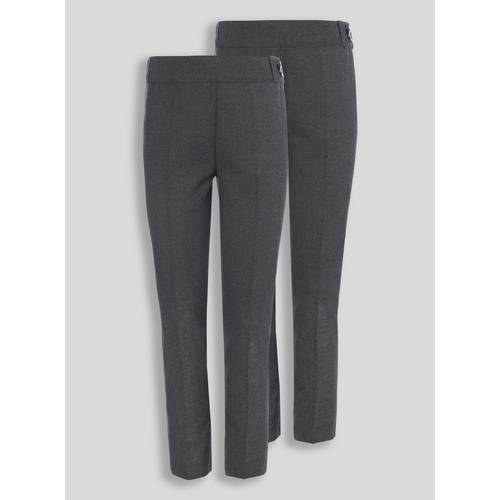 Buy Online Exclusive Grey Plus Fit Trousers 2 Pack - 5 years | Girls ...