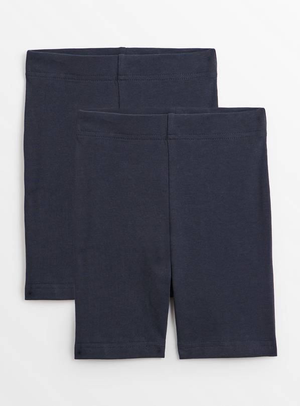 Buy Navy Cycling Shorts 2 Pack - 7 years | PE kits | Tu