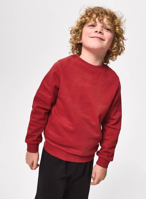 Buy Red Crew Neck Sweatshirts 2 Pack 4 years | School jumpers | Argos