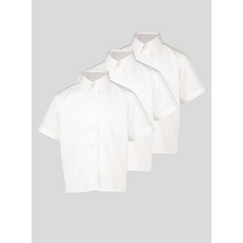 Buy White Plus Fit Non Iron Shirts 3 Pack - 8 years | Girls school ...