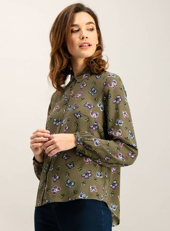 Buy Multicoloured Butterfly Print Shirt - 26 | Shirts | Argos