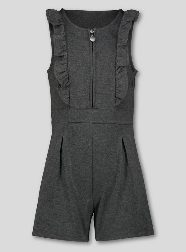 Buy Grey Jersey Ruffle Playsuit - 11 years | School dresses and ...