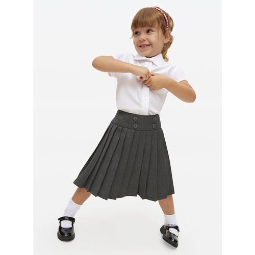 Buy Grey Permanent Pleat Skirt - 3 years | Girls school uniforms | Argos