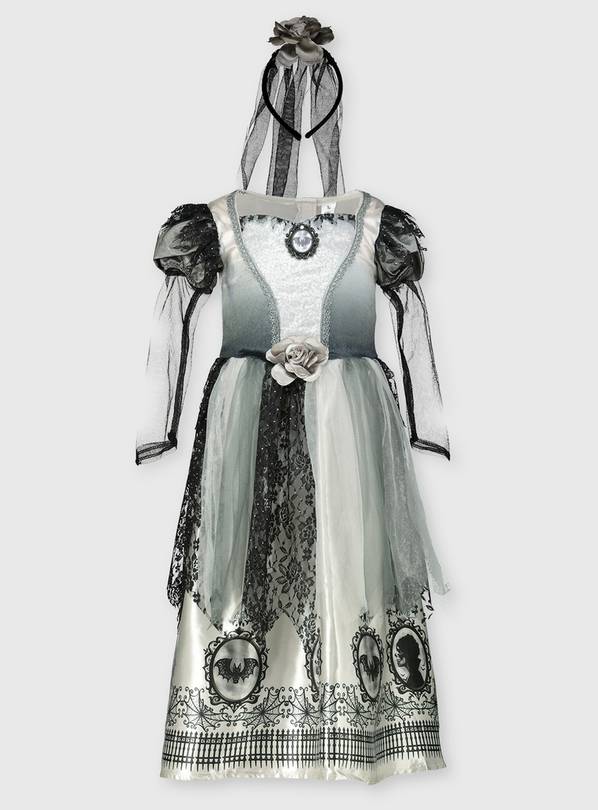 Buy Halloween Gothic Bride Costume Set - 3-4 Years | Kids fancy dress ...