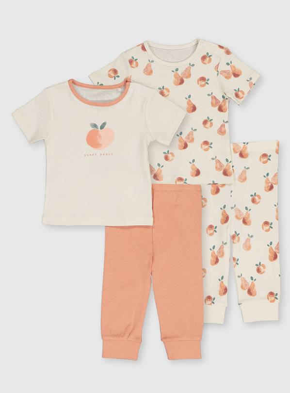 Buy Peach & Pear Pyjamas 2 Pack - 12-18 months | Sleepsuits and pyjamas ...