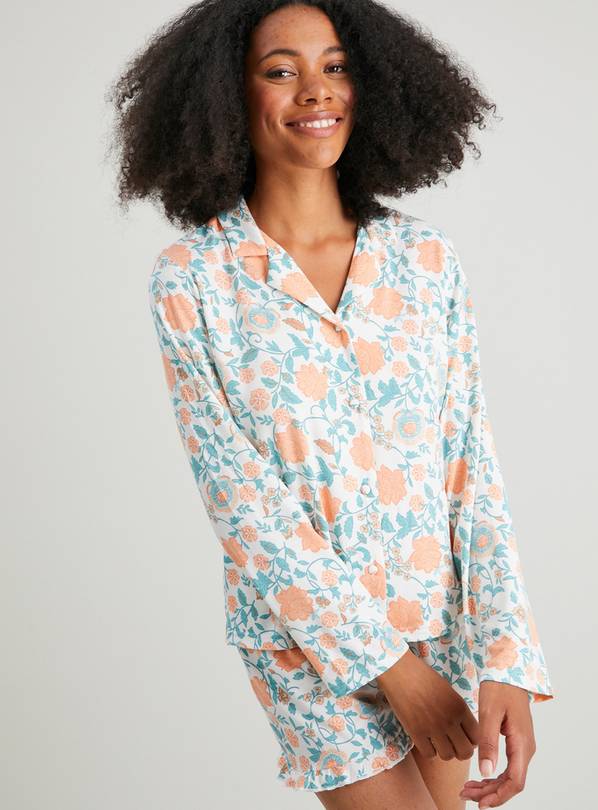 Buy Floral Jersey Shortie Pyjamas - 18 | Pyjamas | Argos