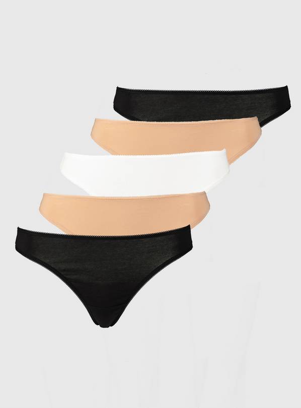 Buy Assorted Thongs 5 Pack 16 | Knickers | Argos