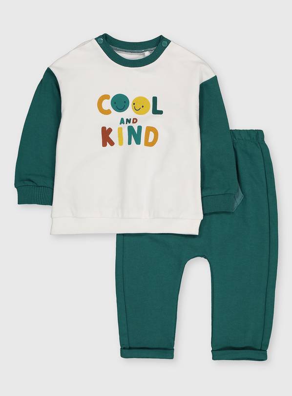 Buy Teal Cool & Kind Sweat Set - 2-3 years | Outfits and sets | Argos