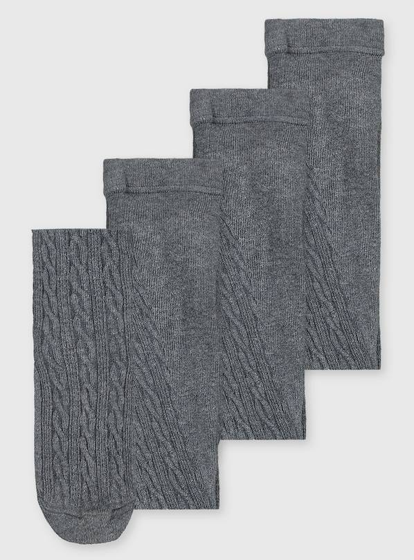 Buy Grey Cable Knit Tights 3 Pack - 3-4 years | Underwear, socks and tights | Argos