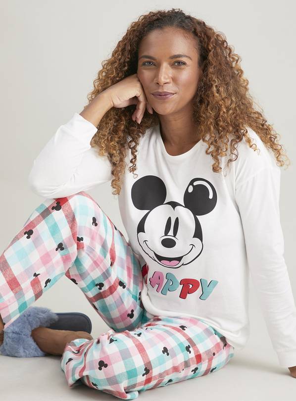 Buy Disney Mickey Happy Slogan Pyjamas - 26 | Pyjamas | Argos