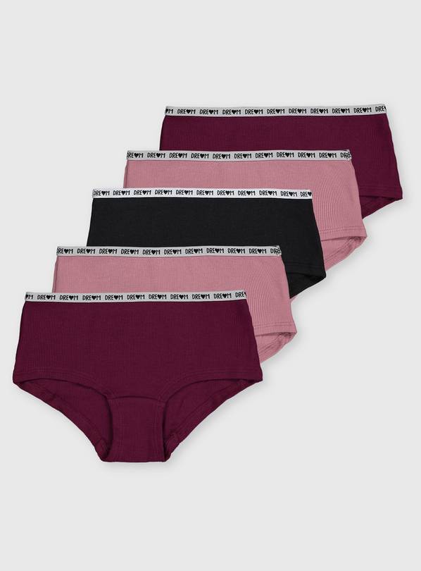 buy-ribbed-shorts-style-briefs-5-pack-13-14-years-multipacks-argos