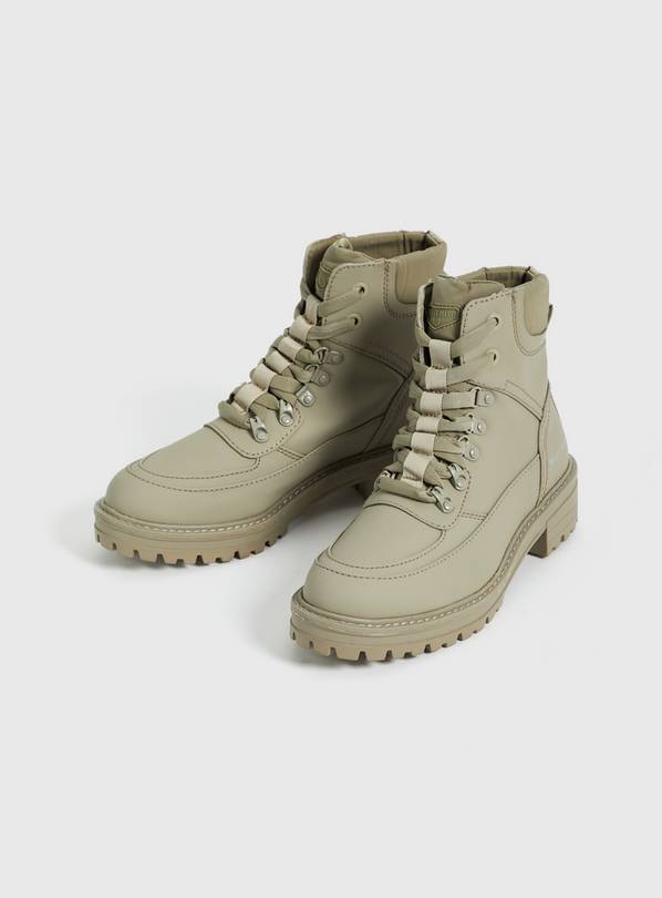 Buy Khaki Faux Suede Boots - 7 | Boots | Argos