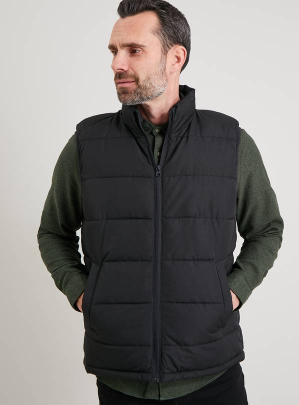 Buy Black Padded Shower Resistant Gilet - L | Coats and jackets | Argos
