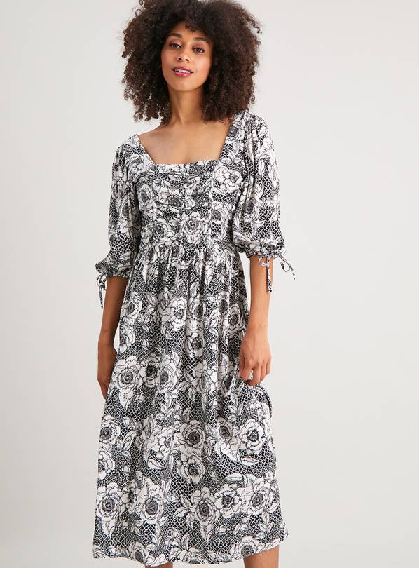 Buy Mono Square Neck Midi Dress - 20 | Dresses | Argos