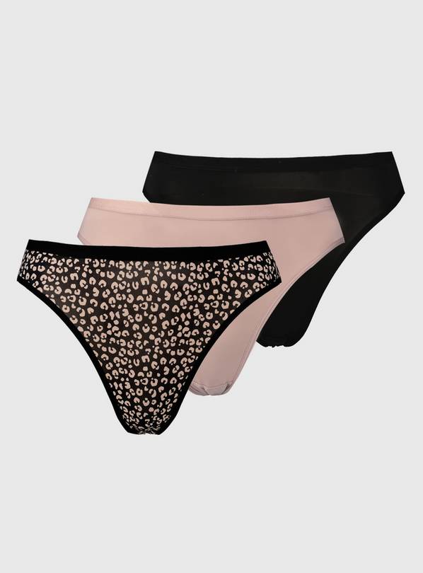 Buy Animal Print High Leg Knickers 3 Pack - 22 | Knickers | Argos