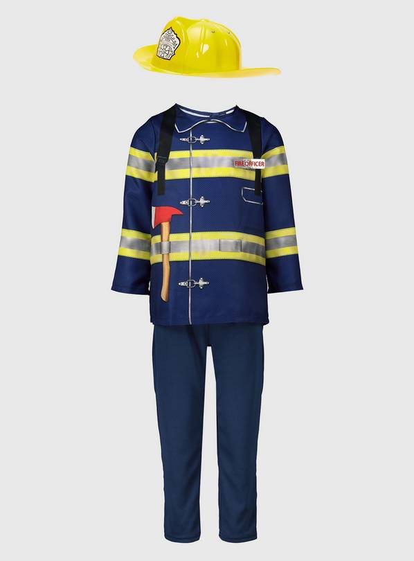 Buy Blue Fire Officer Costume Set - 5-6 years | Kids fancy dress ...