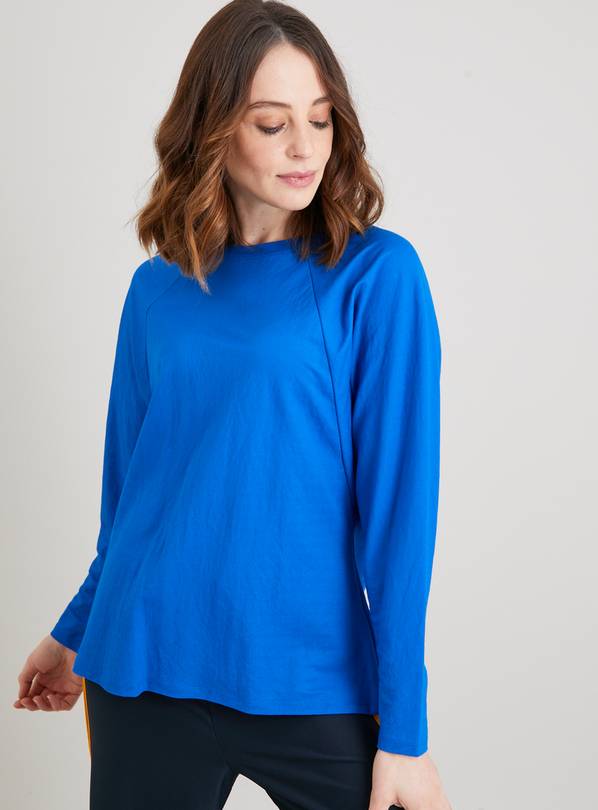 Buy Blue Oversized Raglan Sleeve Top - 24 | T-shirts | Argos